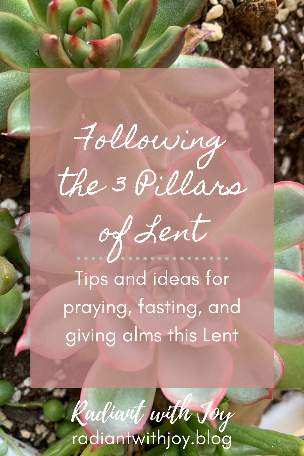 Following the 3 Pillars of Lent – Radiant with Joy