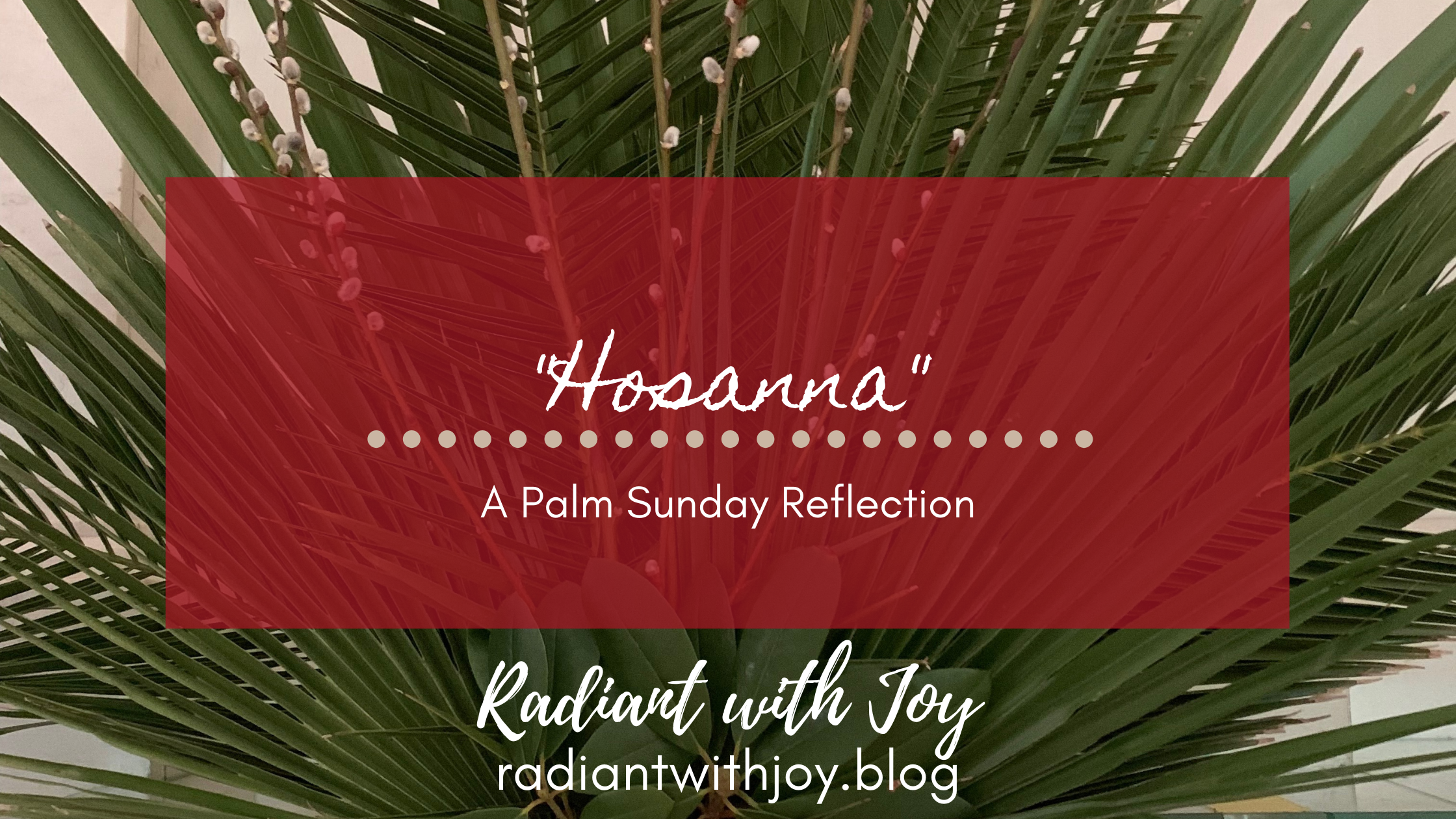 Hosanna: A Palm Sunday Reflection – Radiant with Joy
